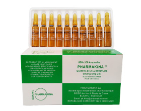 Quinine Bichlorhydrate 600mg / amp 2mL - Pharmakina